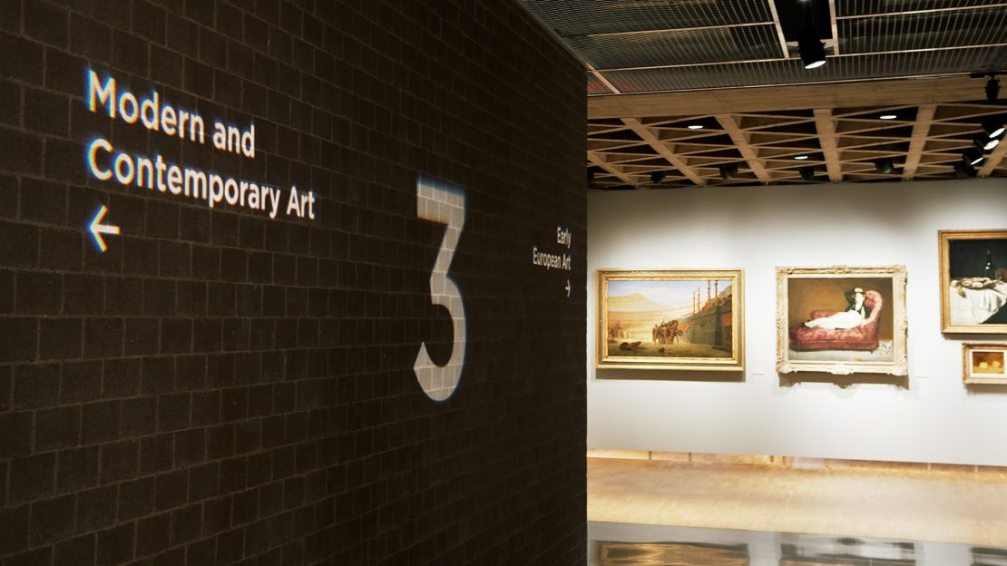 Projected signage – Augmented Information Spaces